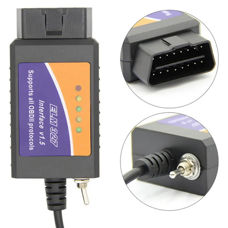 Enhanced USB Diagnostic Cable: PIC18F25K80 ELM327 OBD2 Scanner for Cars ...