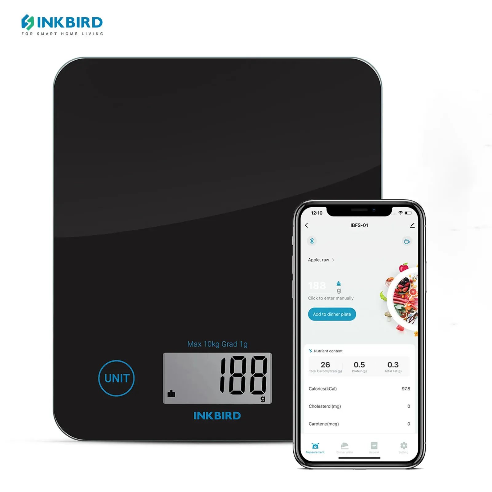 Inkbird Bluetooth Kitchen Scale - High Precision Electronic Pastry ...