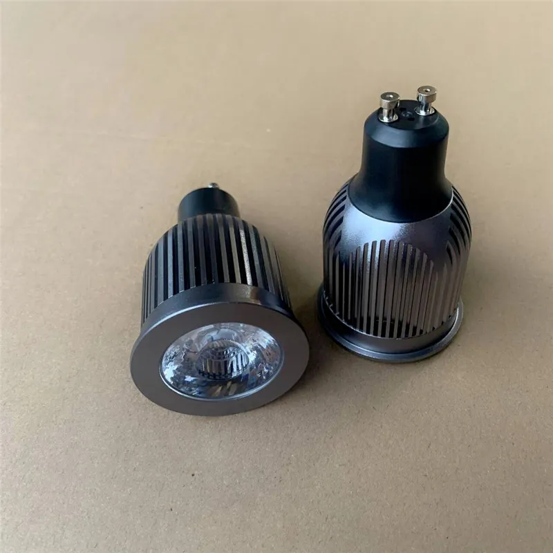 Dimmable LED Spotlight, 10W 50MM Diameter, 7W Equivalent, Black Housing ...