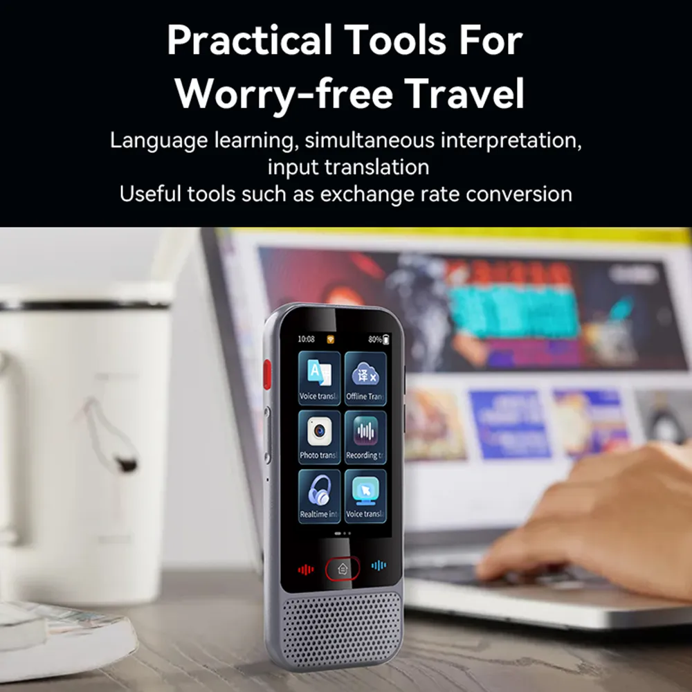 Portable Language Translator Device - 139 Languages Voice & Text ...