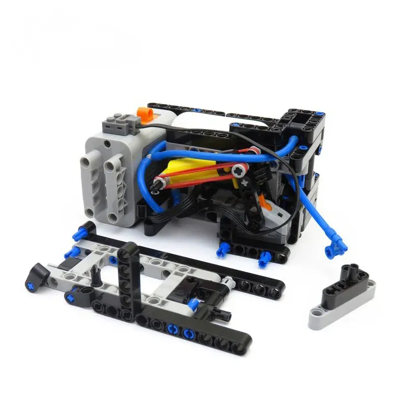MOC Bricks Technical Pneumatics Model: Automatic Motorized Compressor ...