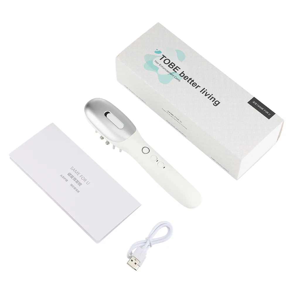 Infrared Hair Growth Stimulator Electric Massage Comb - Anti-Hair Loss ...