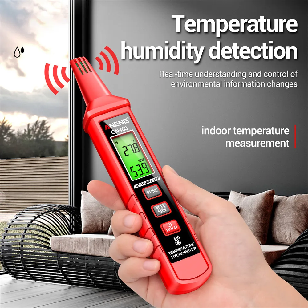DHgate.com:2024 ANENG GN403 Gas Leak Detector, Digital Temp & Humidity ...