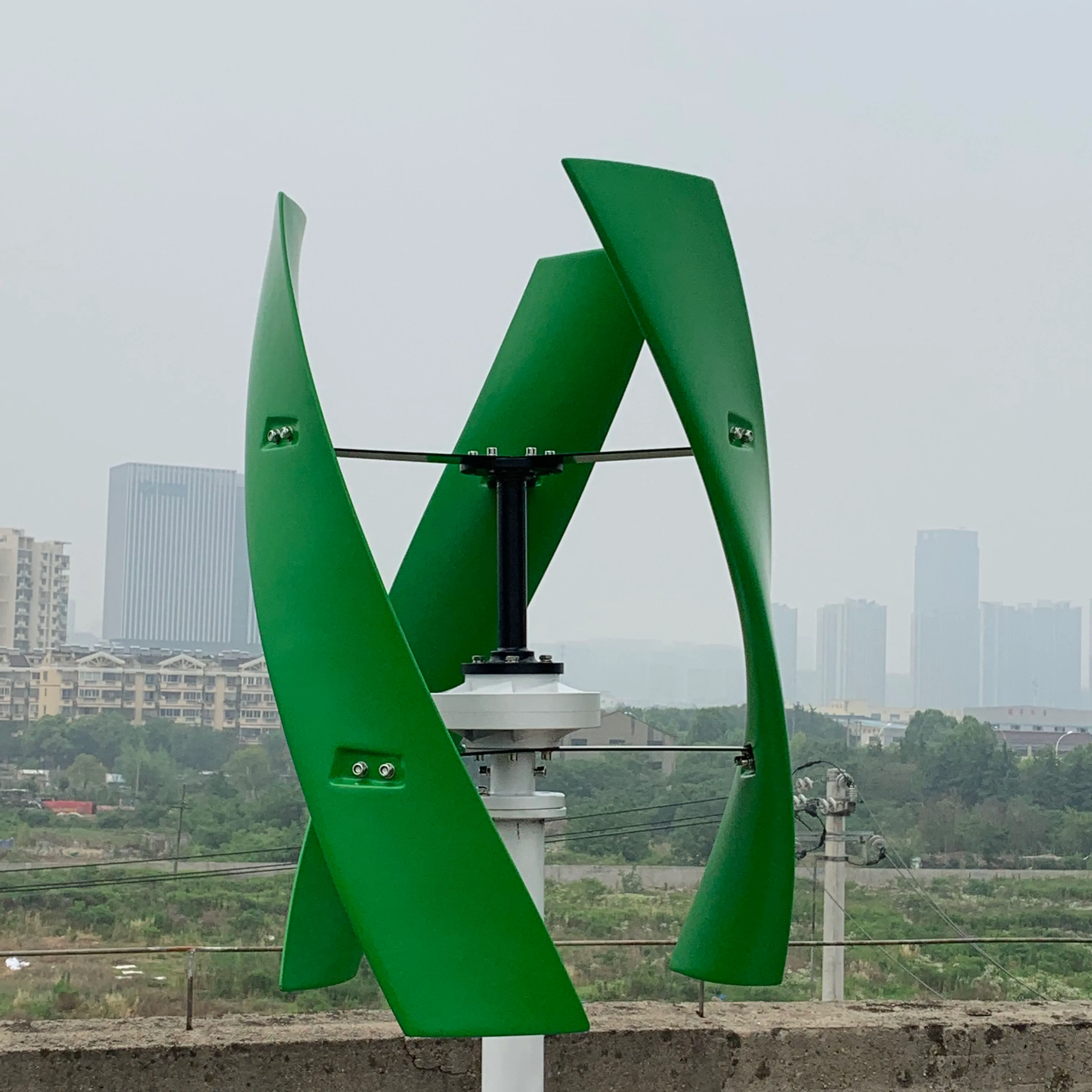 15KW Vertical Axis Permanent Maglev Wind Turbine Generator with MPPT ...