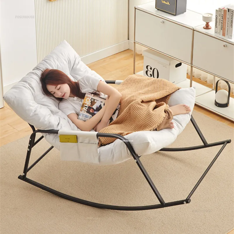 Leisure Balcony Living Room Chairs Lazy Sofa Double Rocking Chairs ...