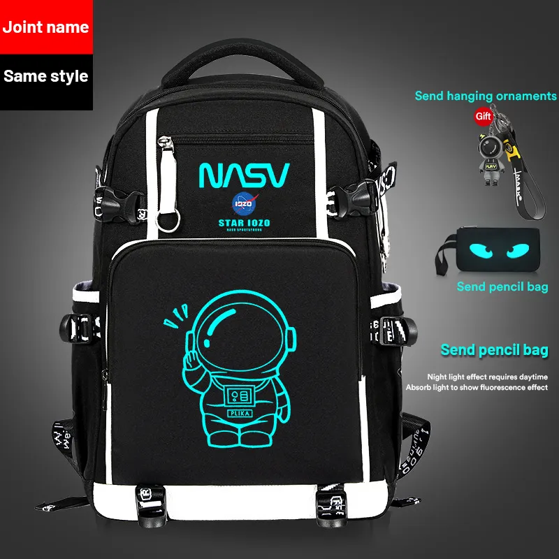 Waterproof Kids Backpack For Boys Luminous LED School Bag, Orthopedic ...