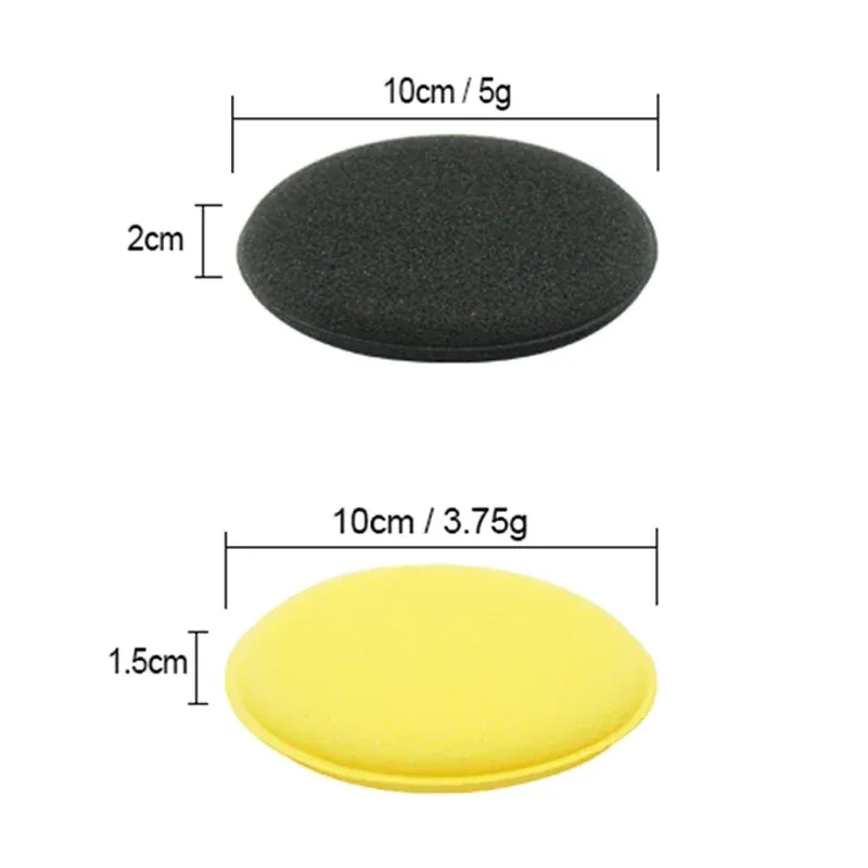 Car Round Polishing Pad Waxing Sponge Yellow Car Foam Sponge Wax ...