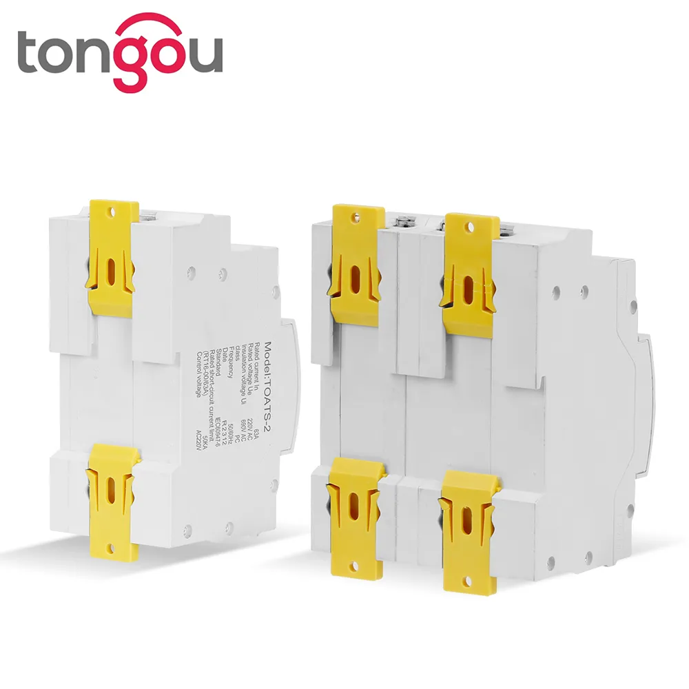 DHgate.com:TONGOU 63A 2P 4P Rail ATS Dual Power Automatic Transfer ...