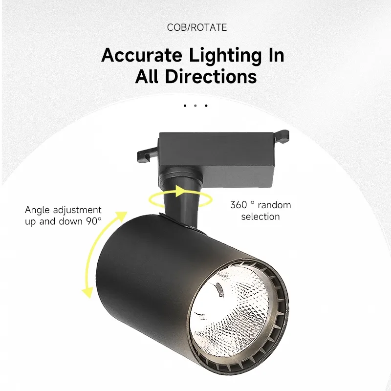 DHgate.com:2024LED Track Light COB Ceiling Spots Rail Spot Lighting ...
