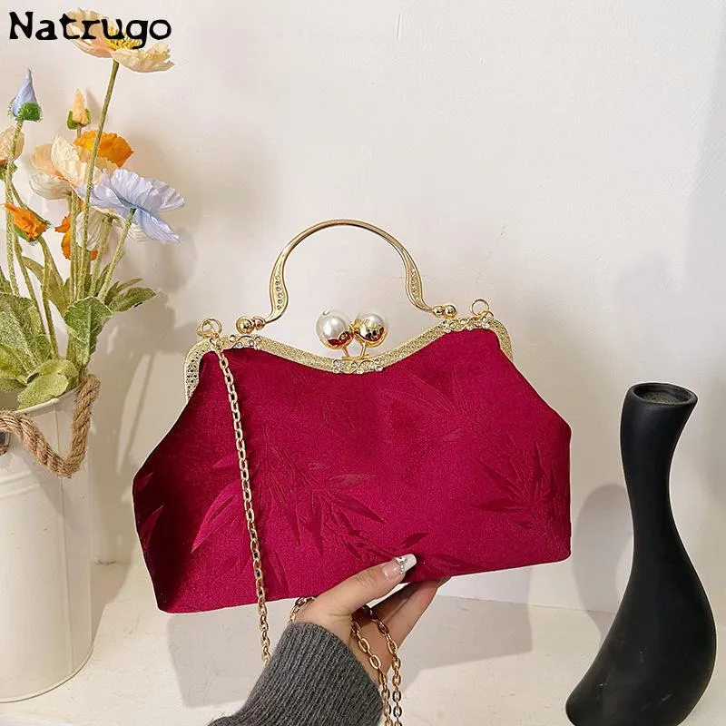 Velvet Evening Clutch Purse for Women - Elegant Wedding Handbag with ...