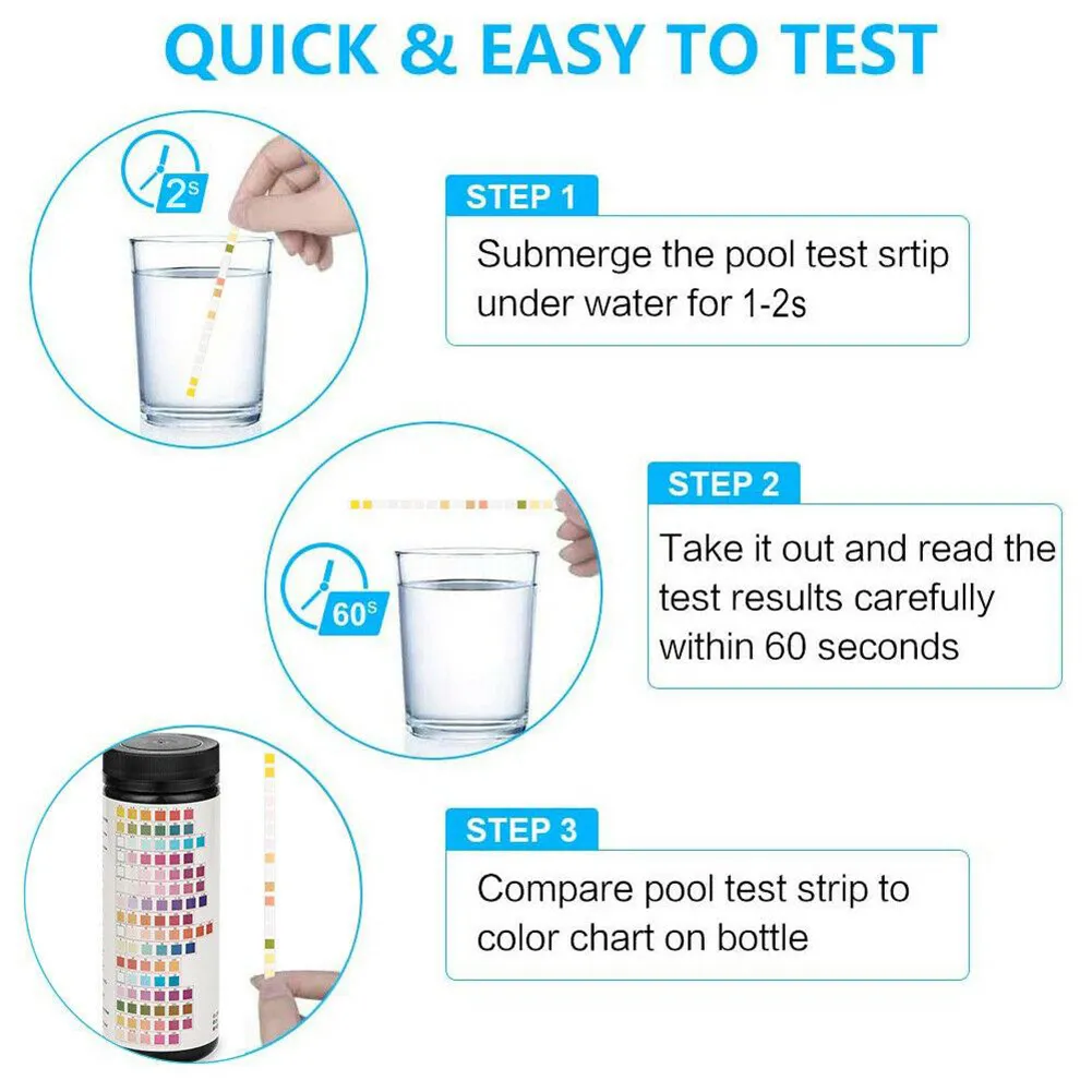 Aquarium Water Test Strips, 16-In-1 Water Quality Testing Kit for ...