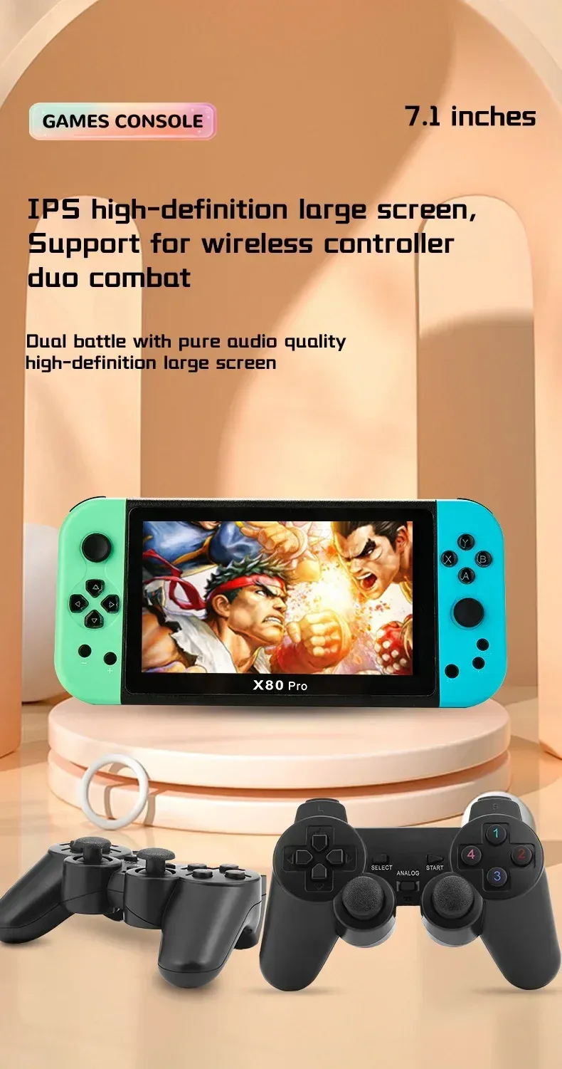Popit Console, X80 Pro Psp Electronic Video Games, Retro Arcade Game ...