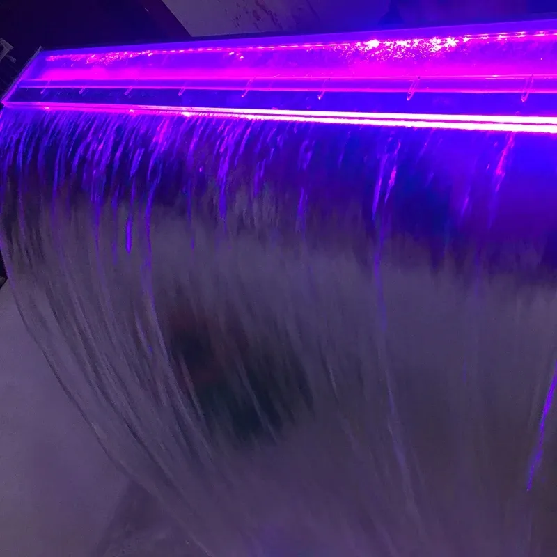 LED Waterfall Outlet Light Fountain Type | Material | Waterfall Color ...