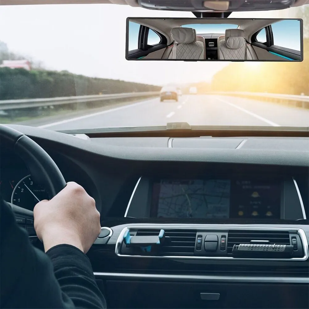 285mm Wide Angle Convex Curve Panoramic Rear View Mirror with Rubber ...