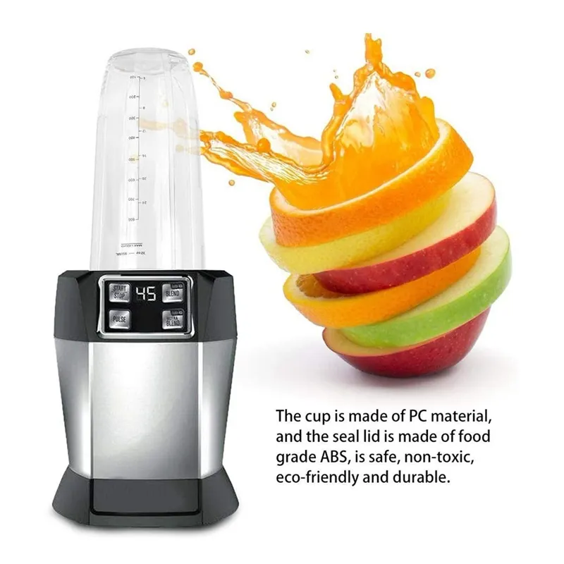 32Oz Ninja Replacement Cups with Lids | Large Capacity Blender Jar for ...