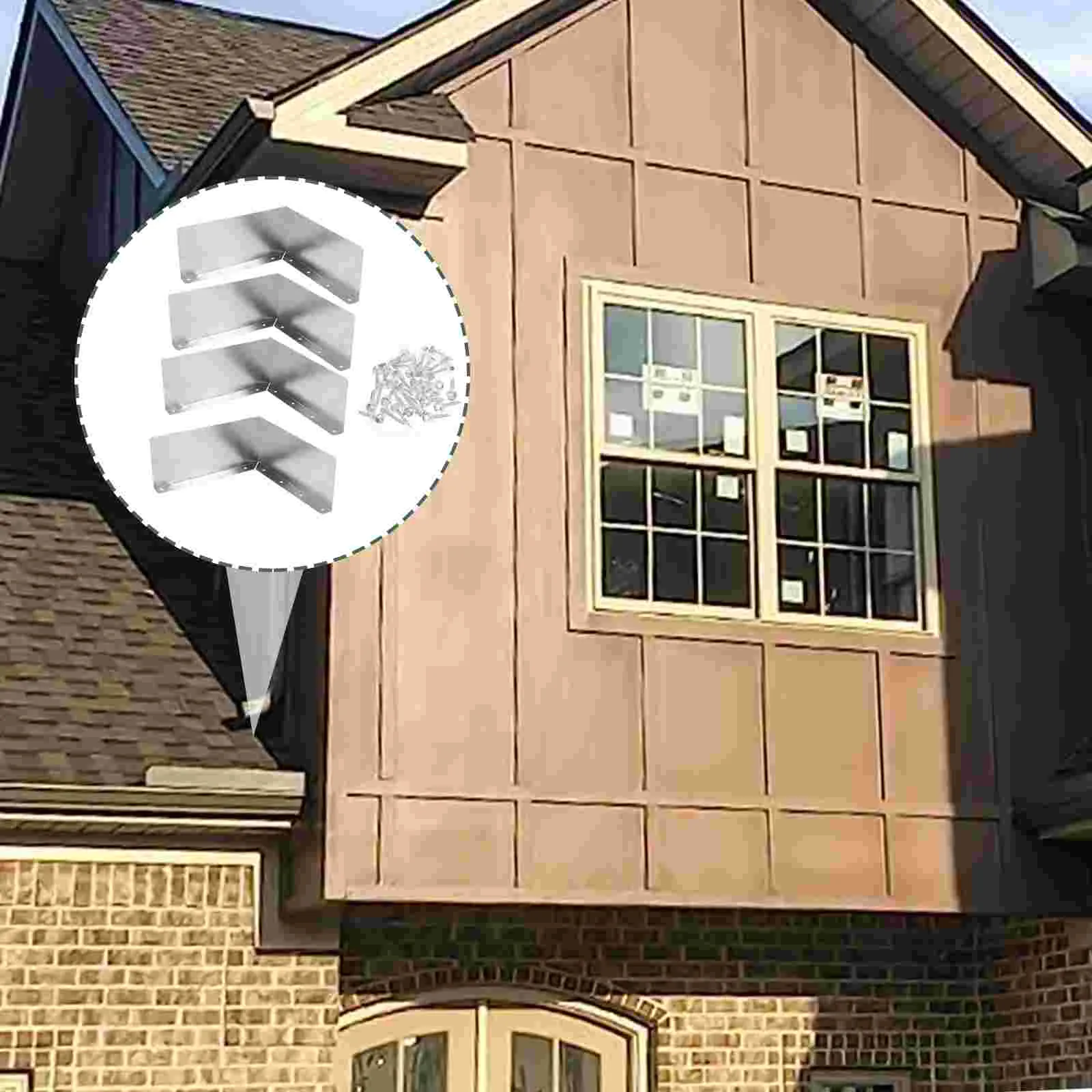 Set Of 4 Aluminum Roof Rainwater Diverter Downspout Weathertech Splash ...