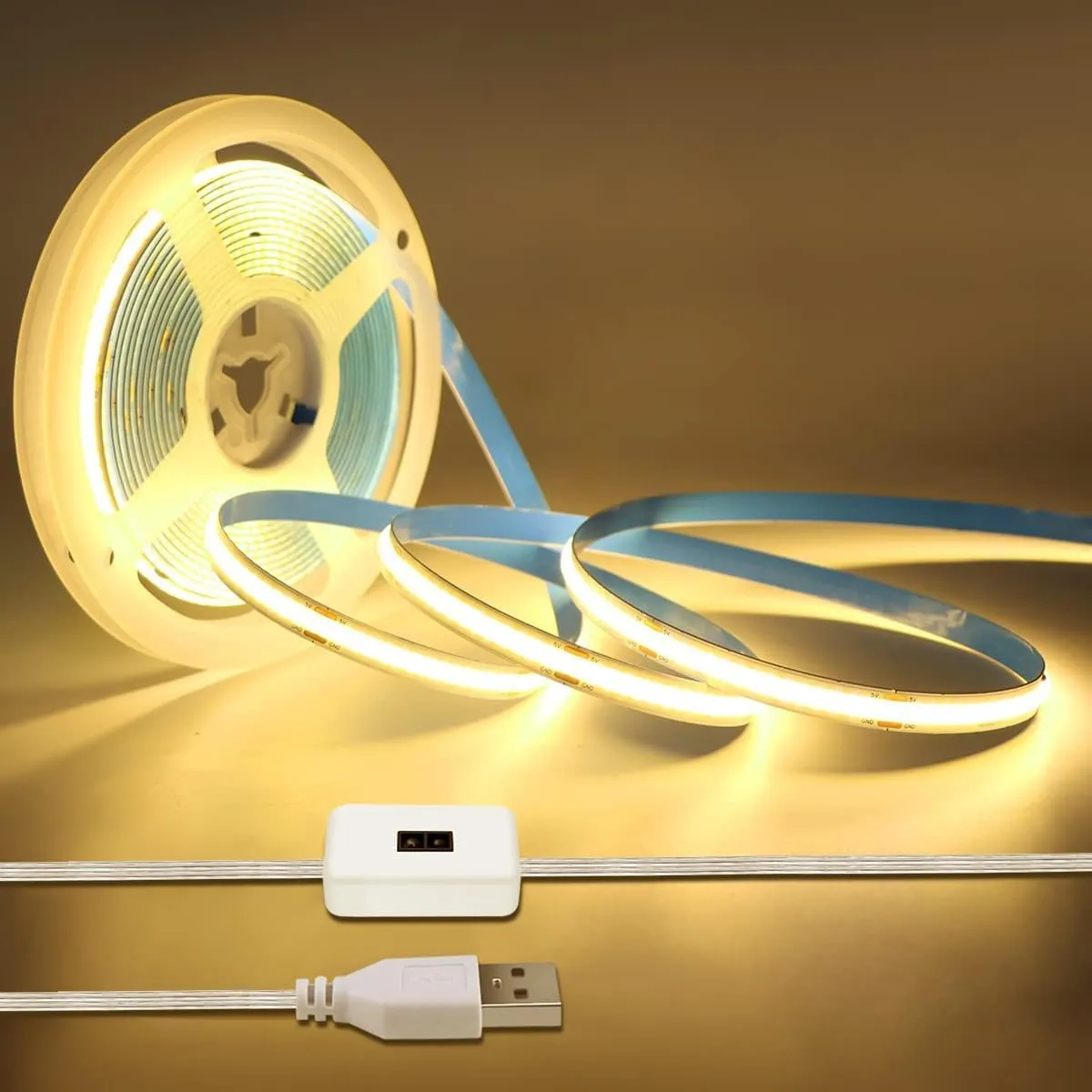 Handheld led strip lamp with Waving Sensor, USB COB Backlight for TV ...