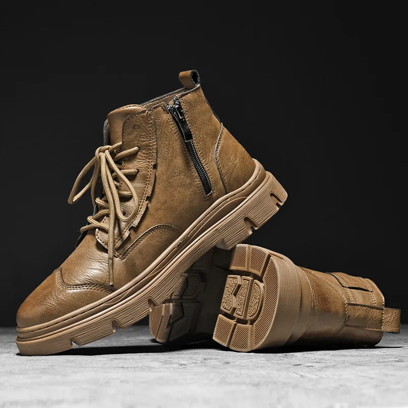 Brand Italian Leather Thick Soled Work Boots... From Dh1102529176, $47. ...