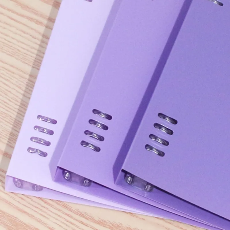 Wholesale Flexible PP Purple Binder Rings With Push Pull Cover ...