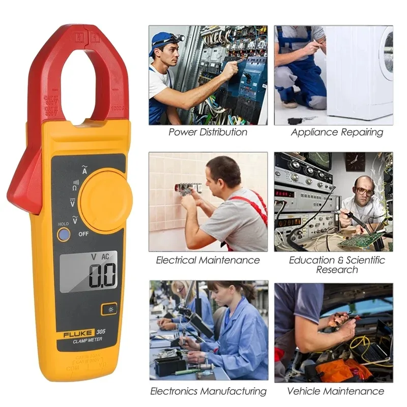 DHgate.com:Fluke 300 Series Digital Current Clamp Meters: Amperimetric ...