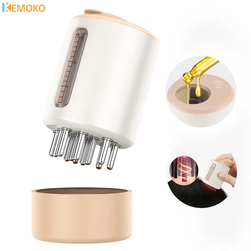 Electric Head Scalp Massager Comb Hair Growth Stimulator With Red Light ...