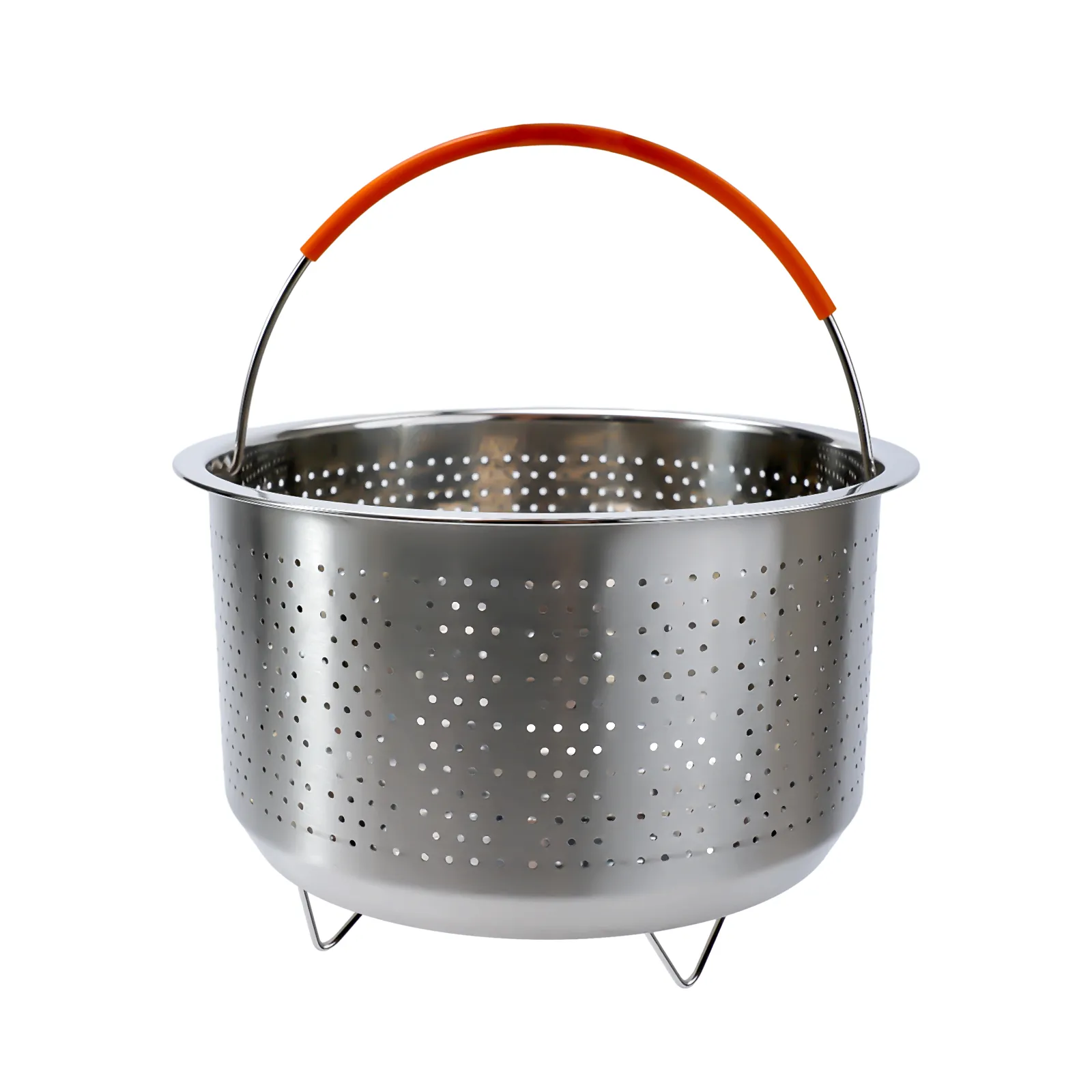 2-in-1 Steamer Basket Silicone Steaming Basket Collapsible Foldable for ...
