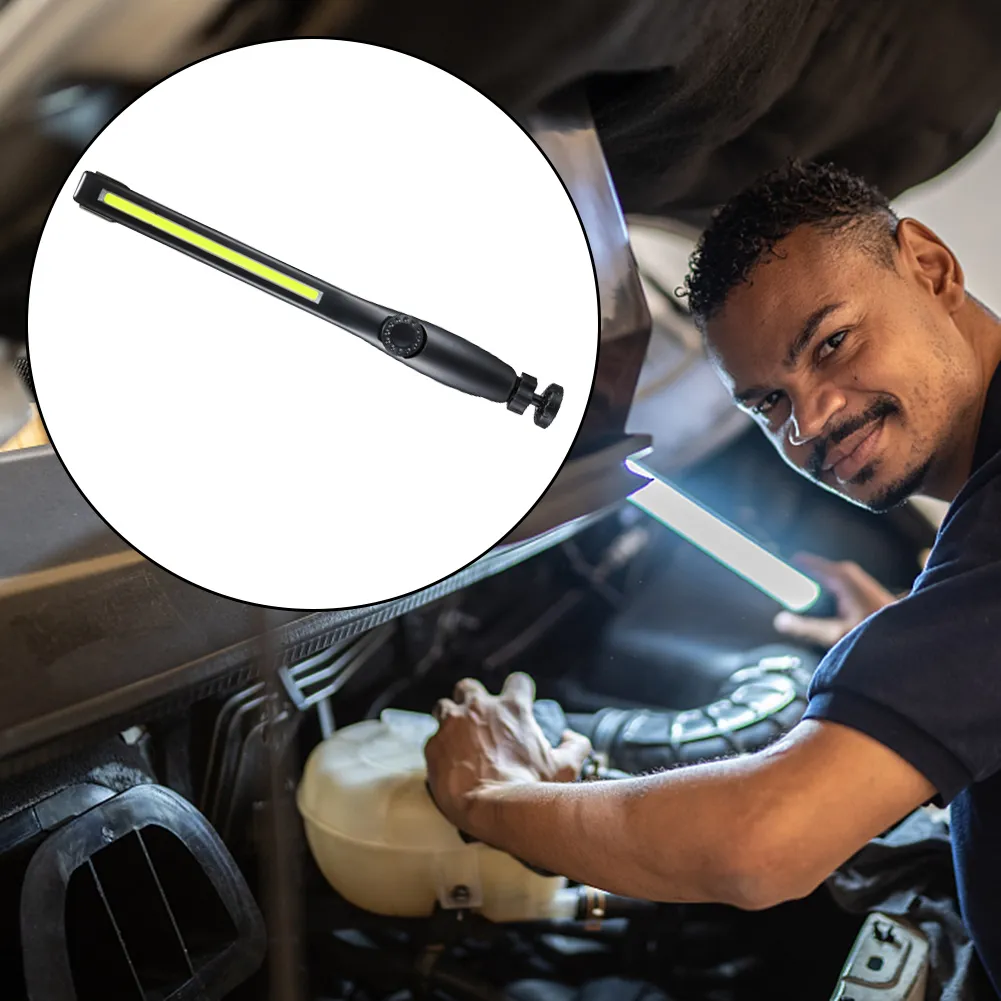 COB LED Handheld Searchlight: Rechargeable Flashlight with 1200mAh ...