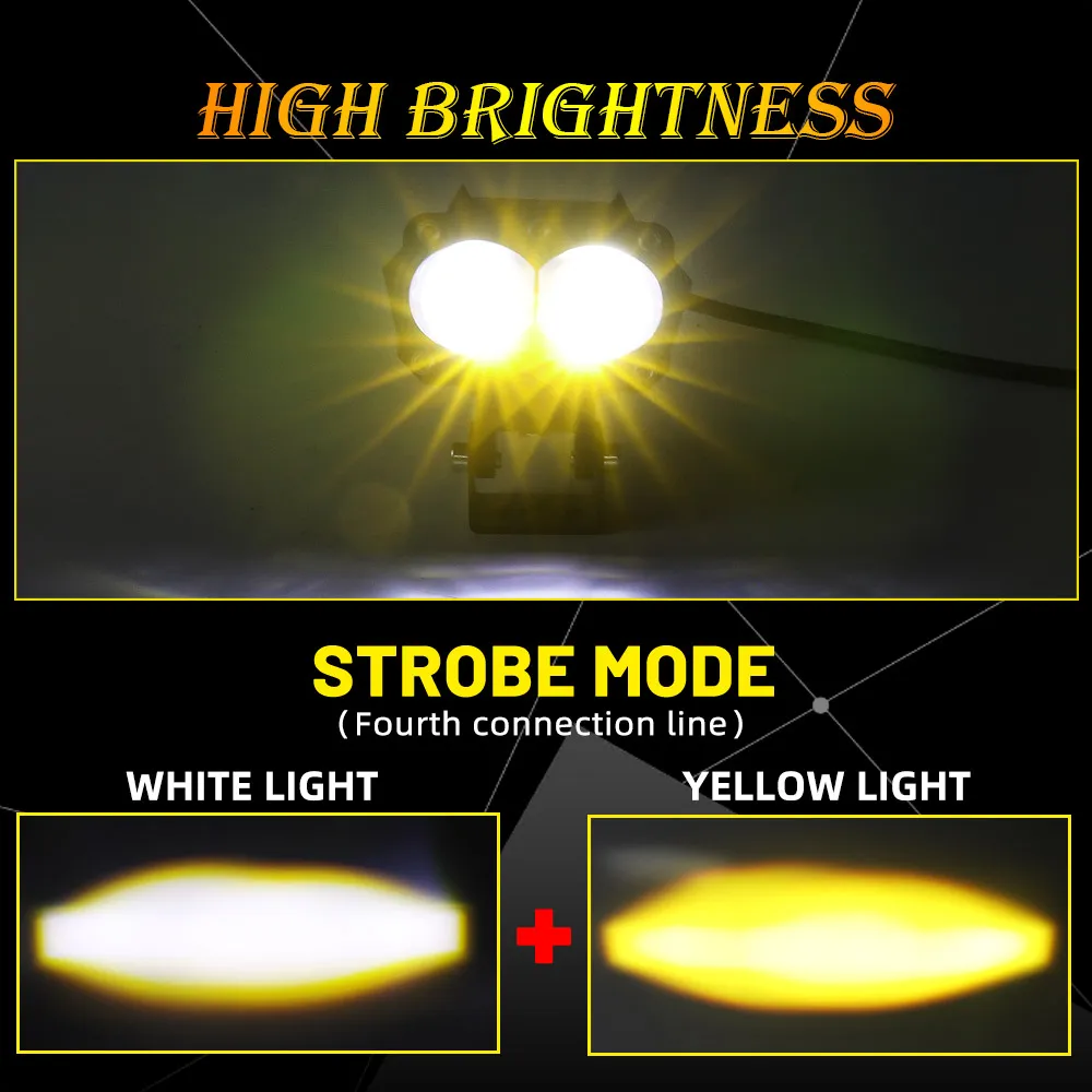 DHgate.com:LED Fog Lights for Motorcycles, Extra Driving Light with ...