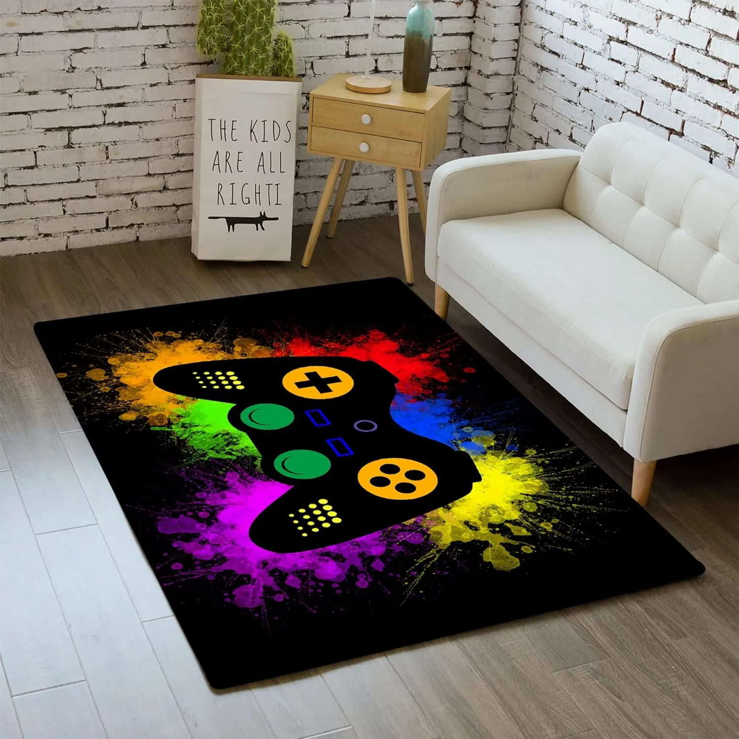 Large Area Rugs For Living Room Fun Game Carpets For Kids' Rooms, Non ...