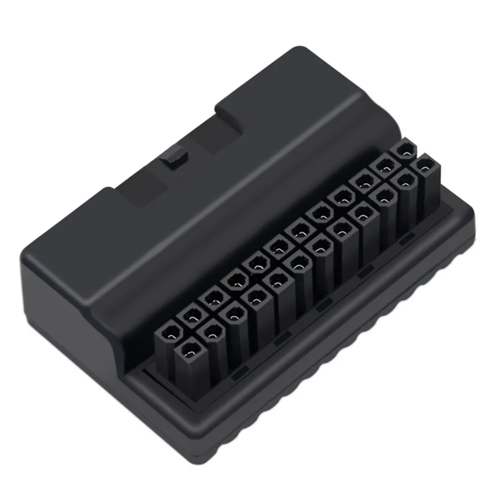 ATX 24 Pin Power Supply Adapter 90 Degree Modular Connector For Desktop ...