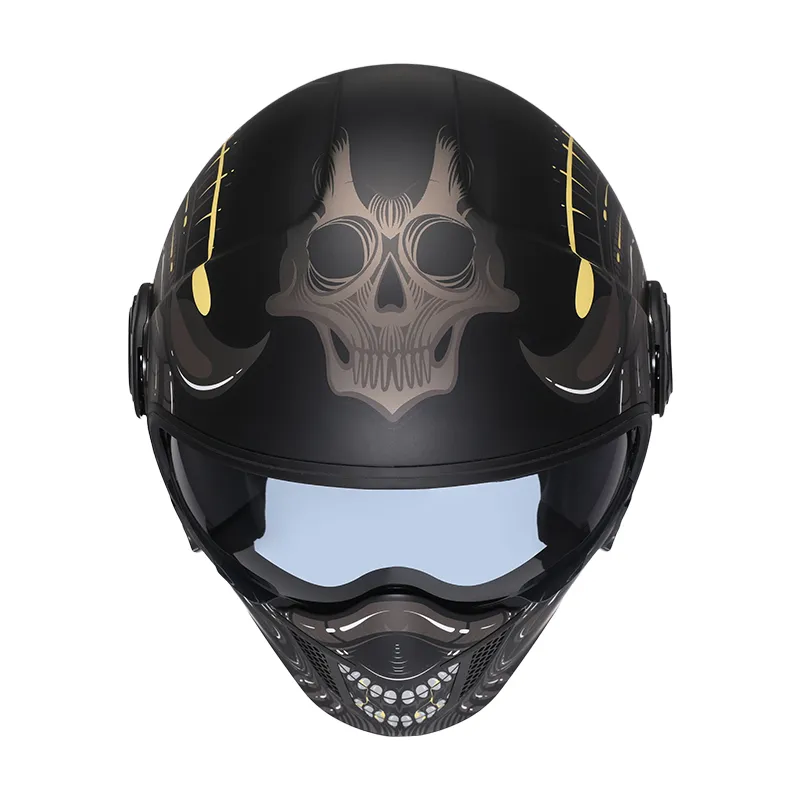 Cyril Helmets For Motorcycles Safety DOT Certified Casco 3/4 Open Face ...