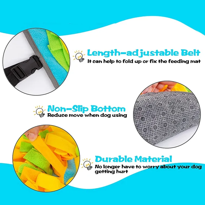 Snuffle Mat: Nose Work Training Pad for Dogs, Slow Feeder Puzzle Toy ...
