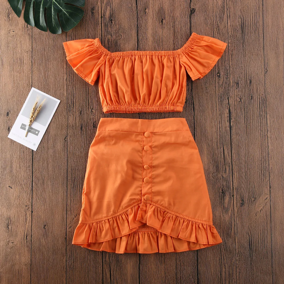 Toddler Girls Boho Summer Clothes Sets: Off-Shoulder Crop Tops and ...