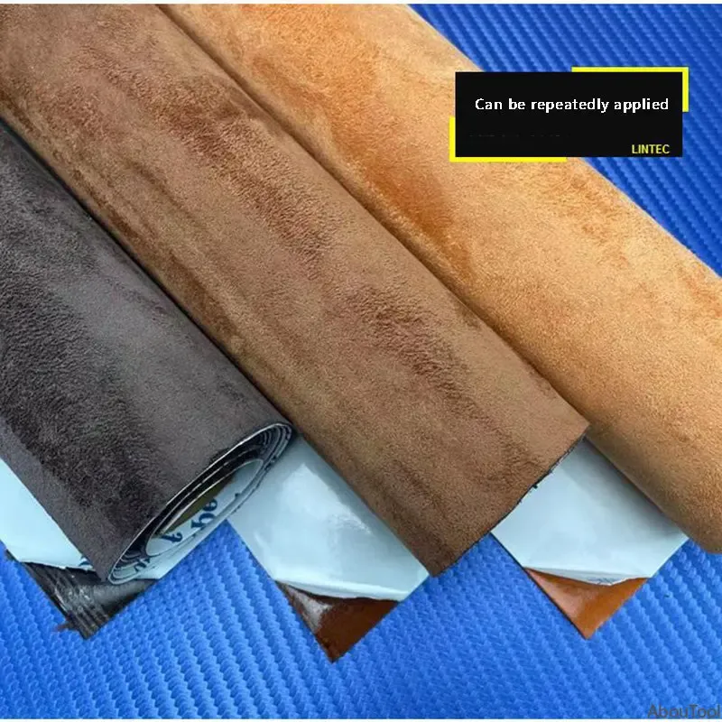 200 x 149cm 0.8mm Thick Suede Self-Adhesive Fabric, Synthetic Leather ...
