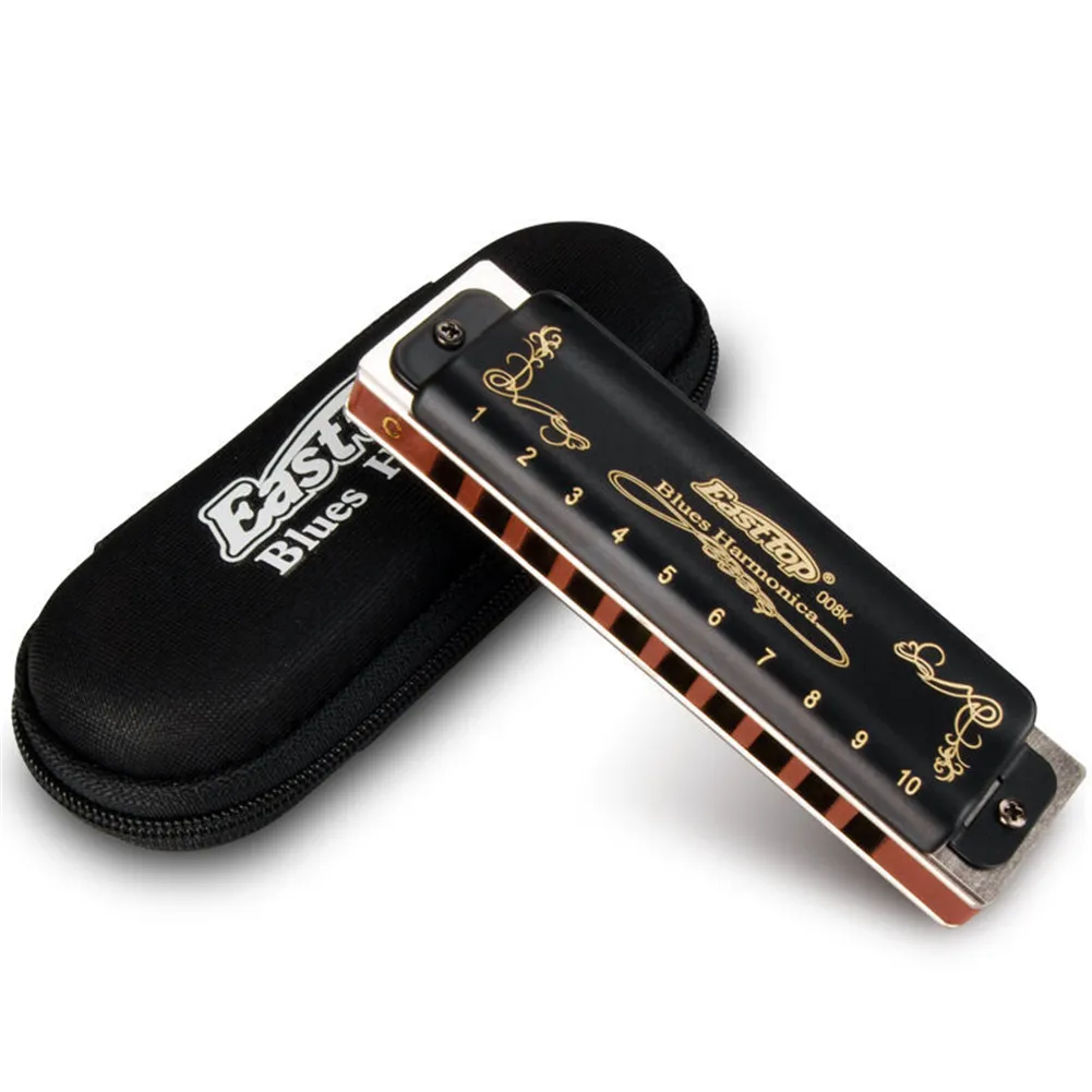 DHgate.com:Easttop Professional Blues Harmonica Set: 10 Holes Key A/B/C ...