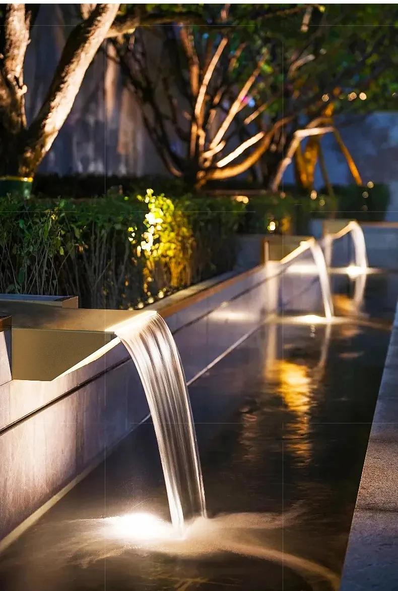 LED Waterfall Outlet Light Fountain Type | Material | Waterfall Color ...