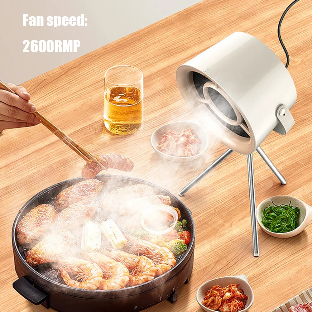 Portable Exhaust Fan Detachable USB Charging Extractor Desktop Range ...