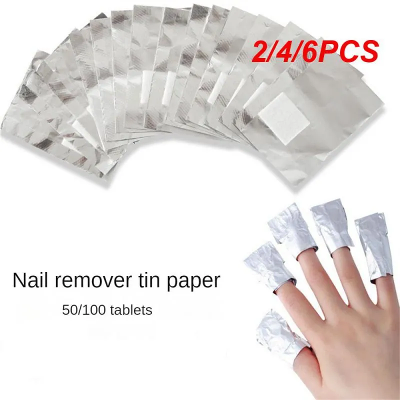 Aluminum Foil Nail Polish Remover Wraps with Scraper and File from ...