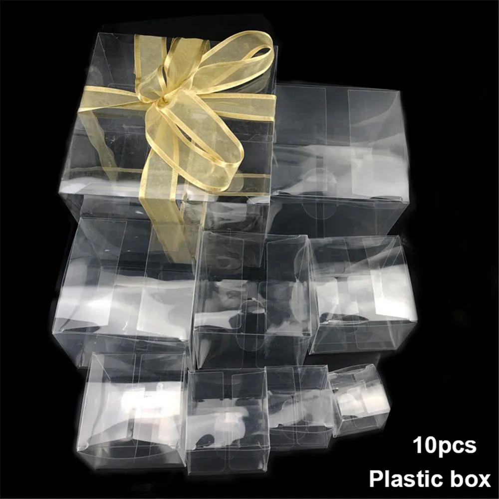 DHgate.com:Crystal Clear Favor Boxes: 10pcs Square Transparent Plastic ...