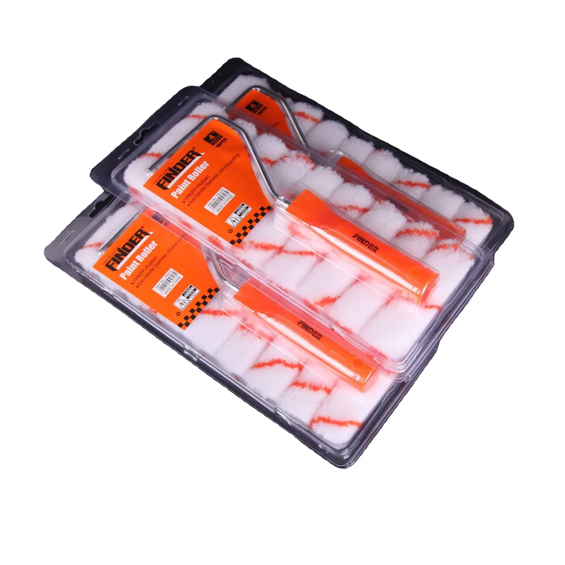 4-inch Paint Roller Brush Set with Handles for Home Wall Painting from ...