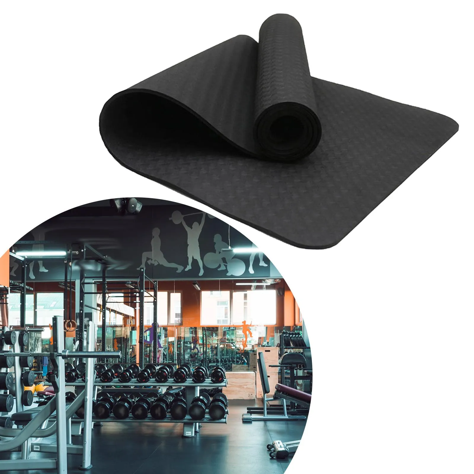 72 Premium Yoga Mat - Eco-Friendly TPE Mat for Yoga, Pilates ...