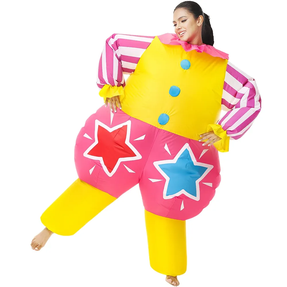Funny Inflatable Clown Costume For Men Women Carnival Purim Mascots ...