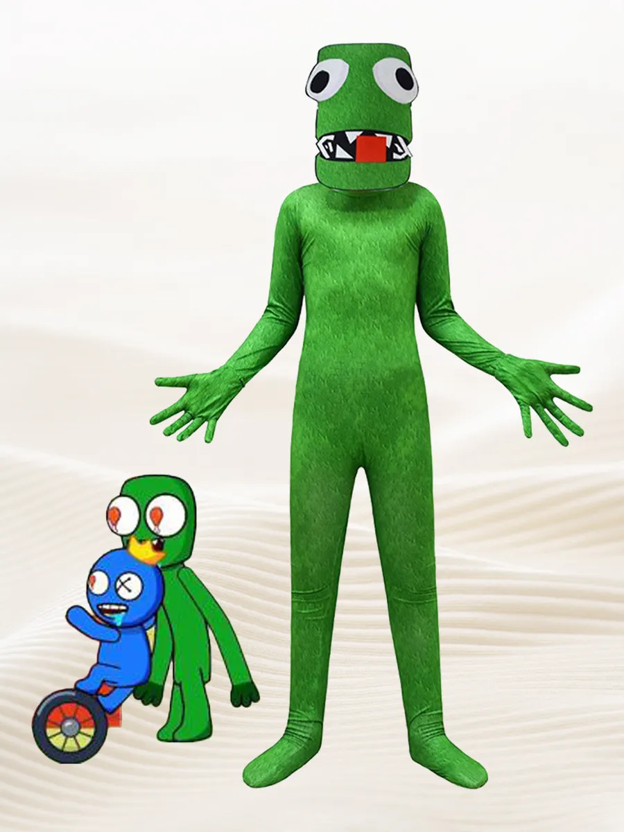 Rainbow Friend Green Monster Cosplay Costume Kids... From Uledemode ...