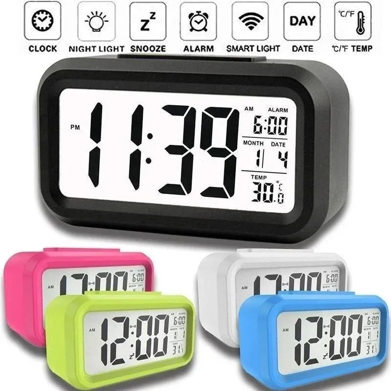 Digital LCD Alarm Clocks Calendar And Thermometer... From Dh1100285003 ...