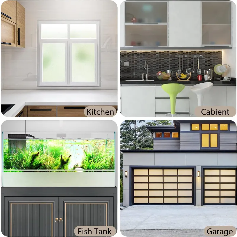 Reusable Frosted Glass Blind Sticker For Window With UV Blocking And ...