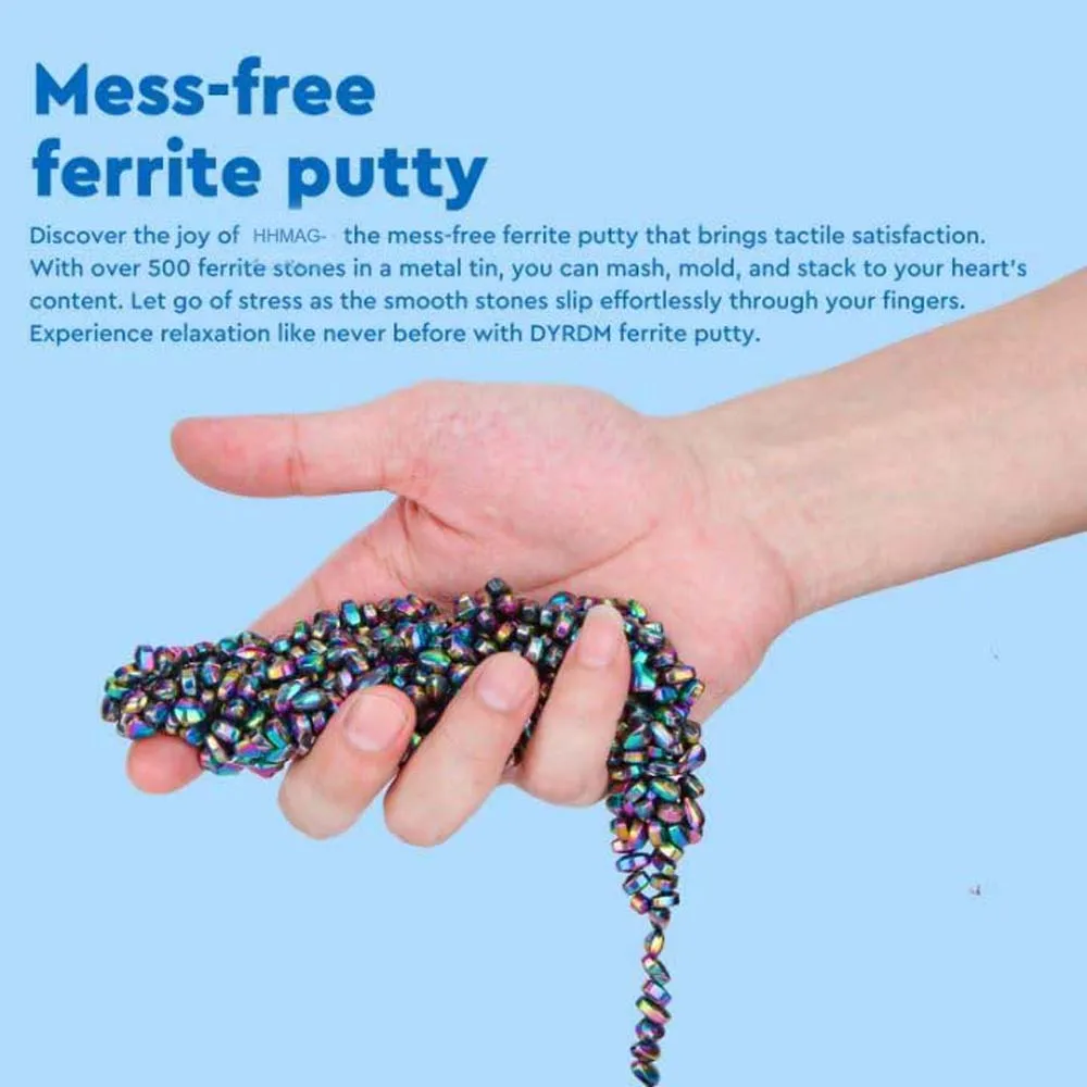 Colorful Ferrite Putty with Over 500 Small Metal Stars for Crafts ...