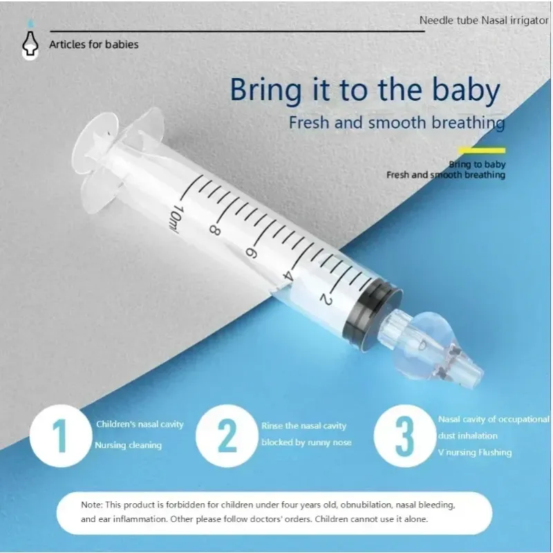 Reusable neti nasal flush for Kids - Needle Tube Baby Nasals Aspirator ...