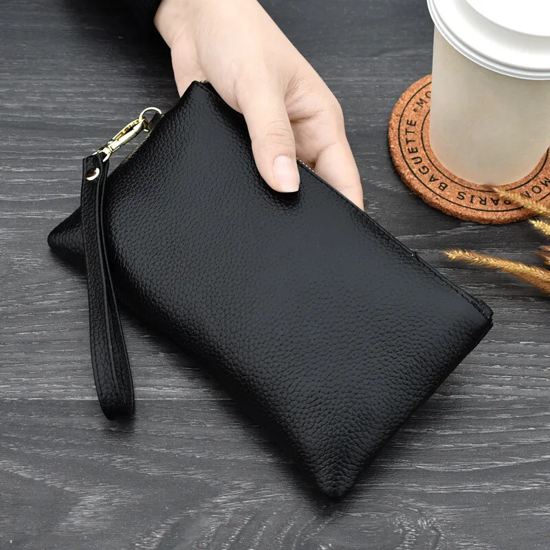 Premium Quality Leather Cell Phone Clutch Purse - High Capacity ...