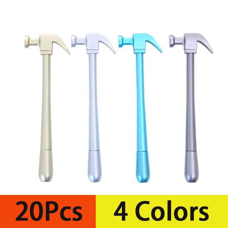 DHgate.com:20Pcs Unique Hammer Shape Gel Pens Set, 0.5mm Black Ink ...