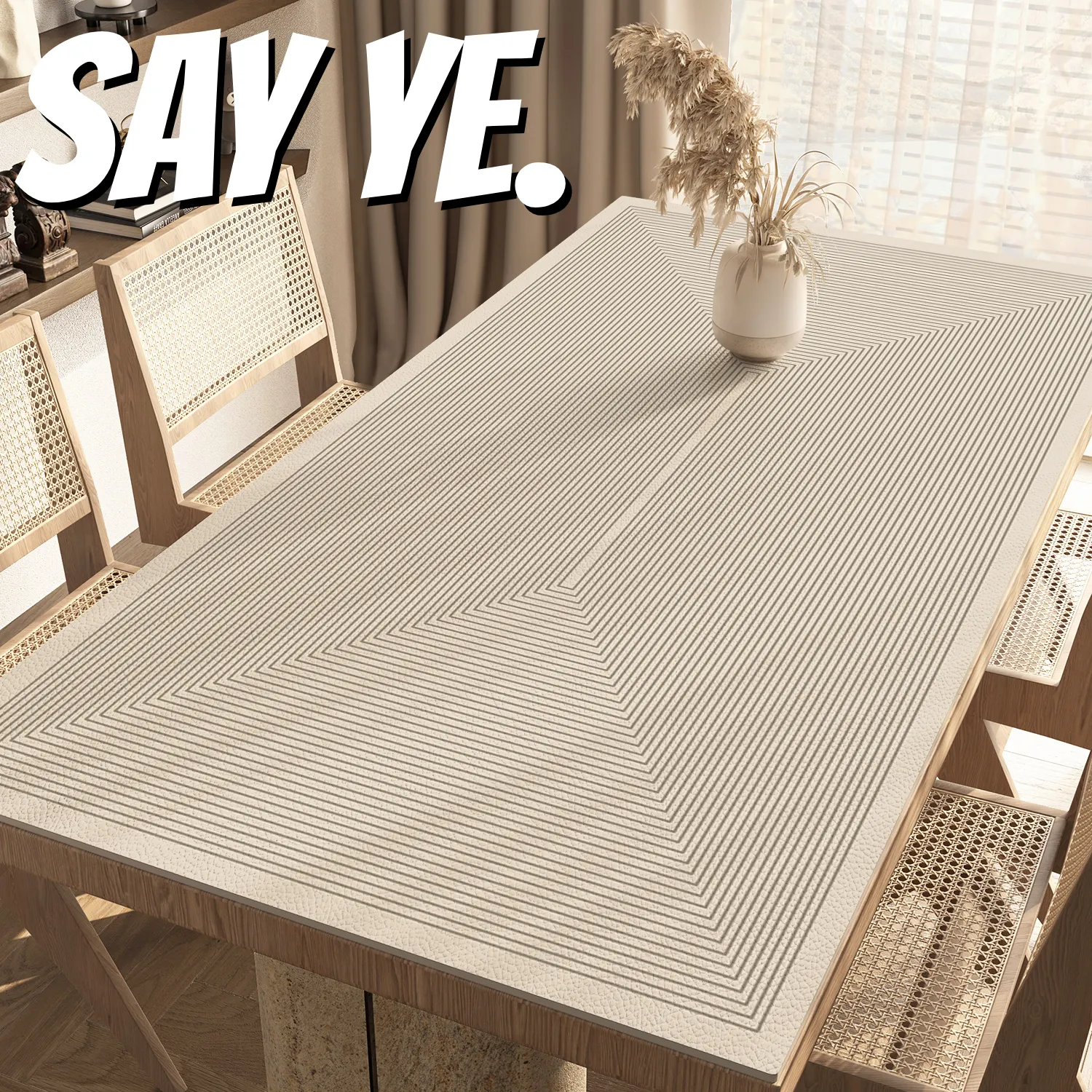 Waterproof PVC Table Mats, Oil-proof and Scratch-resistant for Dining ...